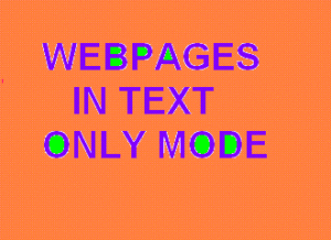 How to View your web pages in Text only Format