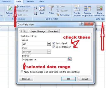 How to add a drop-down list to a Cell in Microsoft Excel - Technotrait