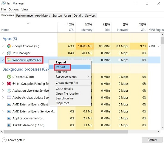 Windows 10 Taskbar Not Working - Problem Fixed - Technotrait